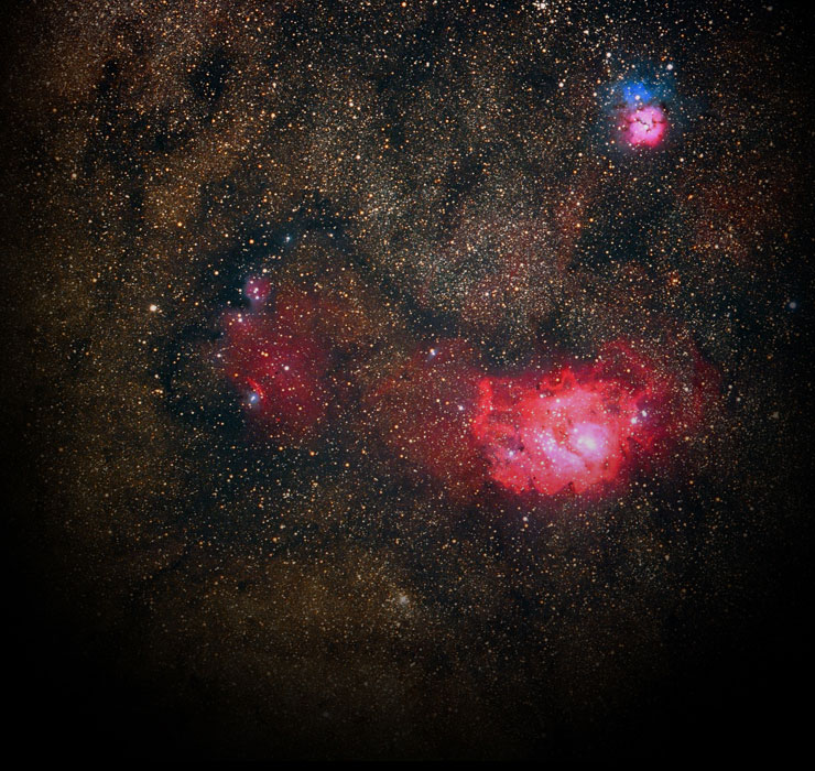 干潟星雲（M8,NGC6523）｜やさしい88星座図鑑